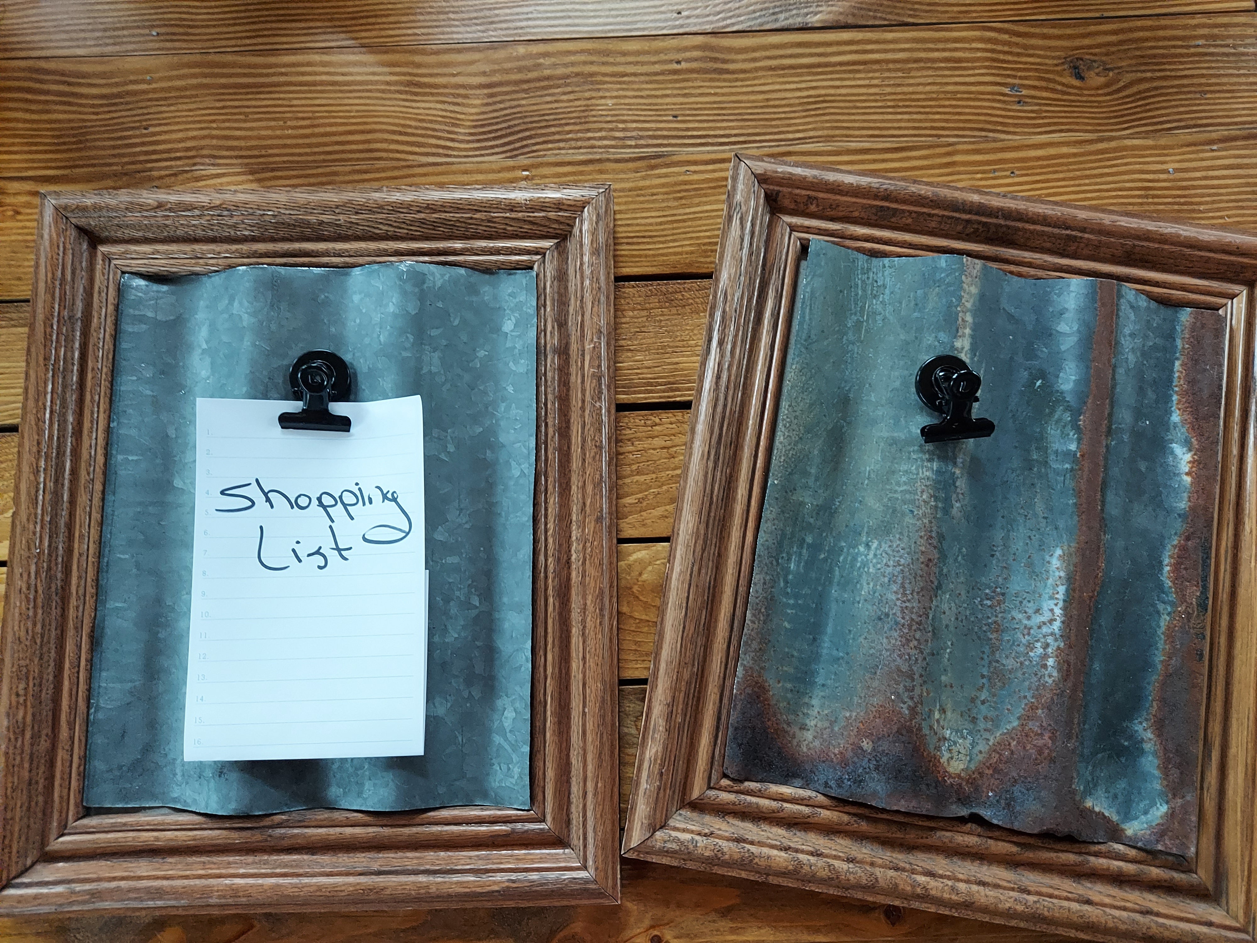 Corrugated metal picture frames – Creative Products Handmade